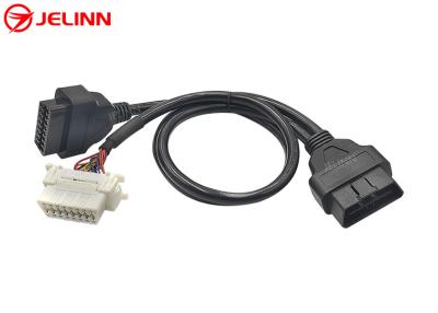 China OBD2 Splitter Y Cable with GPS OBDII Connector 26AWG for Nissan Cars 12V 24V for sale