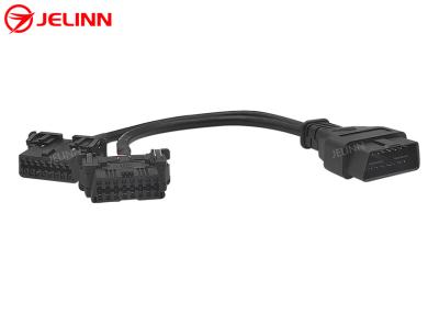 China OBD2 Splitter Y Cable 16 Pin 26AWG for Volvo Kia Hyundai Dodge Jeep Chrysler Nissan Toyota Mitsubishi Suzuki Lexus Infiniti Land Rover for sale