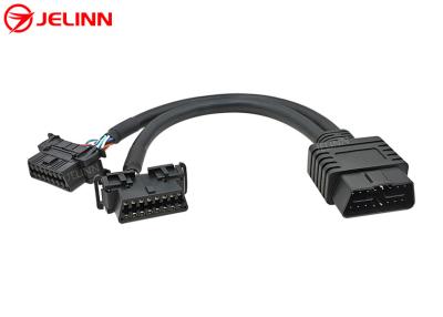 China OBD2 Splitter Y Cable 16 Pin 20AWG Thick Wire for Kia Hyundai Dodge Jeep Nissan Toyota for sale