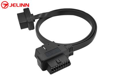 China OBD2 16 Pin Male Female Pass Through to OBDII Extension Cable 26AWG Pure Copper for sale