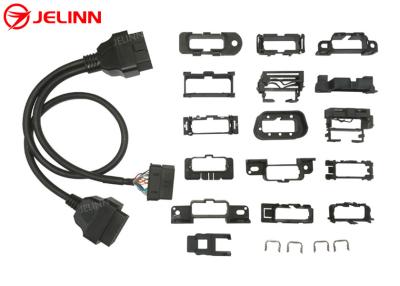 China Universal OBD2 J1962 OBDII OBD 2 Splitter Spliter Y Cable With Multi Mounting Brackets for All Car Makes for sale