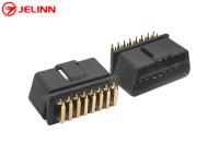 China OBD2 16 Pin Male Connector 90 Degree Right Angle Pins Bent Narrow Side J1962 for sale