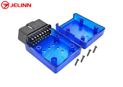 China OBD 2 Enclosure Plastic Case OBD2 Shell With Straight Pin Connector for sale