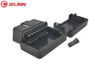 China OBD2 Male Shell and Male Connector 16 Pin Straight PA66 ABS 47x29x21mm for sale