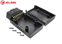 China OBD2 Enclosure Plastic Housing Case 64.5x45x26mm with 16 Pin Right Angle Connector and Screws for sale