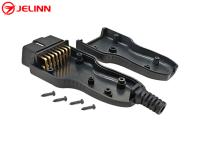 China OBD2 Cover Housing Case and OBD2 Male Connector 16 Pin Right Angle PA66 ABS for sale