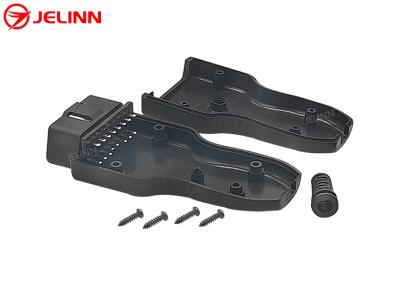 China OBDII Case OBD2 Housing and OBD 2 Male Connector 16 Pin Straight PA66 ABS for sale