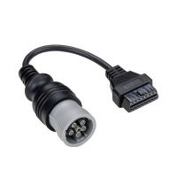 China Deutsch J1708 6 Pin Female to OBD2 16 Pin OBD II J1962 Female Cable 20AWG for sale