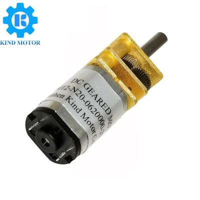 China Micro DC Geared Motor 1 10-1 1000 Gear Ratio 10-2000 RPM Stall Torque 1.9Nm for sale