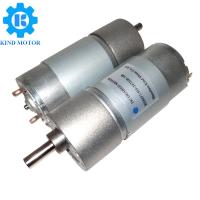 China 24vdc Micro DC Geared Motor , 10 Rpm Dc Gear Motor 37mm Diameter for sale