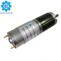 China 24 Volt Brushed DC Geared Motor 28mm Diameter With 6mm D Flat Shaft for sale