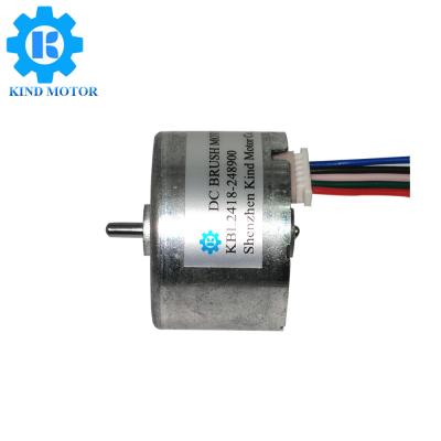 China Small nidec 6v 8v 9v 11.1v 12v 14.4v 18v 24v bl2418 brushless dc motors manufacturers for sale