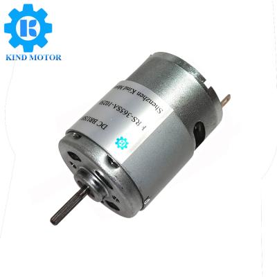 China Pmdc Dual Output 2.3mm Shaft Dc 5v 6v 12v 24v Rs Rc 360 365 Carbon-Brush Motors for sale