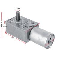 China CCW Rotation DC Worm Gear Motor 12V Explosion Proof 46*32mm Size for sale