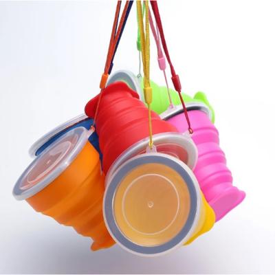 China Customized Silicone Collapsible Cup Portable Coffee Travel Cups 200ml for sale