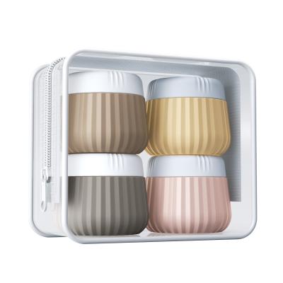 China Toiletry Silicone Travel Container Kit Leak Proof 30ml With Screw Lid for sale