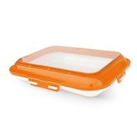 China Stackable Food Preservation Tray BPA Free Reusable Rectangular Shape for sale