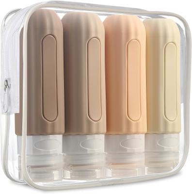 China Compact Silicone Travel Toiletry Bottles Squeezable Bpa Free 3Oz for sale