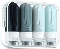 China Cosmetic Mini Silicone Travel Toiletry Bottles Kit Personalized 2oz/60ML for sale