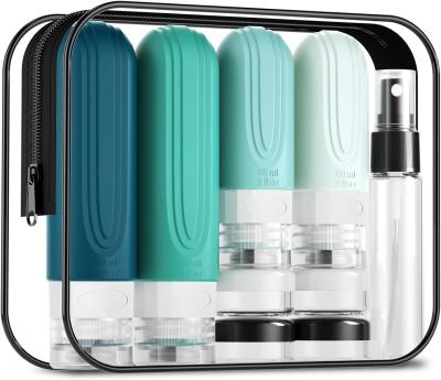 China Toiletries Squeeze Silicone Cosmetic Tube Travel Size Refillable Leak Proof for sale