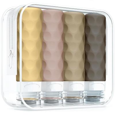 China Toiletries Leak Proof Silicone Travel Bottles 100ml Reusable for sale