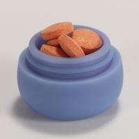 China 30ml Leak Proof Silicone Travel Jar with Screw Lid, 48x43mm for sale