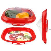China Square Kitchen Food Storage Tray Reusable With Stretched Lid for sale