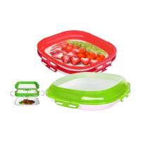 China Square Shape Kitchen Food Trays Stackable Reusable For Freezer for sale