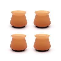 China Non Slip Chair Feet Covers Silicone Furniture Leg Protectors for sale