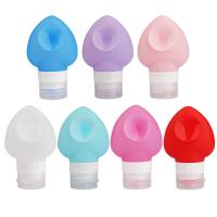 China 78ml Refillable Silicone Travel Bottles Squeezable With Sucker for sale