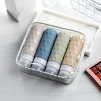 China Compact Foldable Food Grade Silicone Travel Bottle Set - 90ml Leak Proof TSA Approved Toiletry Containers for sale