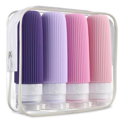 China Customized Logo Silicone Travel Bottle with Compact Size and Multiple Colors for Refillable Toiletry Needs for sale