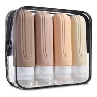 China Compact Portable Silicone Travel Bottle with Food Grade Silicone and Leak Proof Design for sale