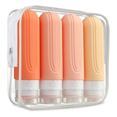China Compact Silicone Travel Bottle with Customizable Logo and Multiple Colors for Leak Proof Toiletries for sale