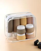 China 8 pack  Travel Bottle Container Set Leak Proof 90ml silicone bottle+30ml silicone Jars for sale