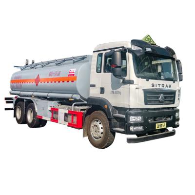 China 15.4CBM Chemical Tanker Truck With Pump , HOWO 6x4 Oil Tank Truck Euro 3 for sale