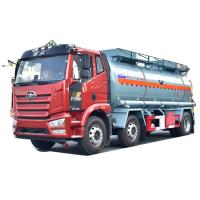 China FAW 6x2 15CBM Chemical Water Bowser Truck Fuel Tank Truck Manual Transmission Type for sale