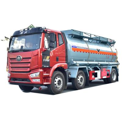 China FAW 6x2 15CBM Chemical Water Bowser Truck Fuel Tank Truck Manual Transmission Type for sale