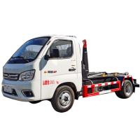 China Mini Version FOTON 4x2 Compactor Garbage Truck Hook Lift Euro 3 Diesel Fuel Type for sale