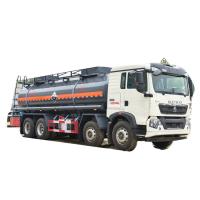 China Euro 3 HOWO 8x4 20CBM Chemical Delivery Truck Water Bowser Tank Truck for sale
