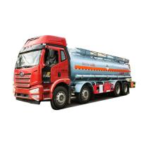 China FAW 8x4 26 CBM Chemical Liquid Tanker Truck Water Bowser Truck Diesel Fuel Type for sale