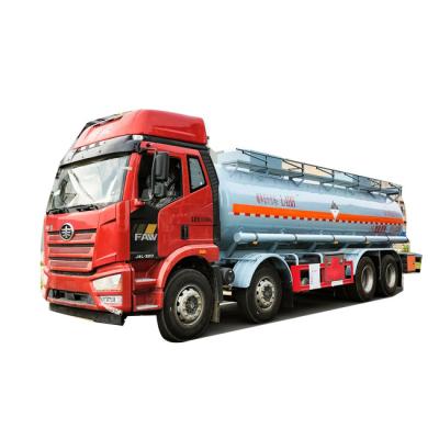 China FAW 8x4 26 CBM Chemical Liquid Tanker Truck Water Bowser Truck Diesel Fuel Type for sale