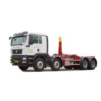China Sinotruk Large Capacity Hook Lift Garbage Truck Heavy Duty Garbage Transport Truck 8x4 for sale