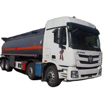 China FOTON AUMAN 8x4 24.68cbm Chemical Tank Truck For Flammable Fluid Methanol Ethanol for sale