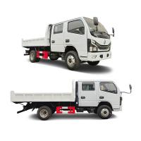 China Double Cabin 3+2 Seats DFAC 4x4 5 Ton Dump Truck 4wd Truck for sale