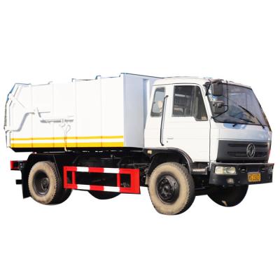 China 6CBM 4x2 Dongfeng Compressed Garbage Truck Manual Transmission Compactor Trash Truck for sale