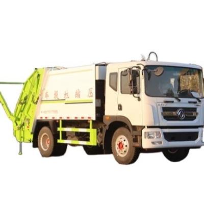 China Cheapest  Price  4x2  6CBM 8 CBM Dongfeng Compactor Garbage Truck With Back Trailing Arm for sale