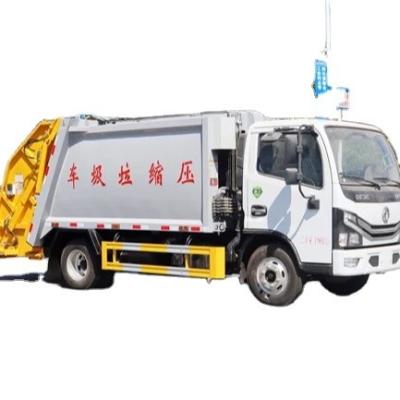 China Cheapest  Price  4*2  6CBM 8 CBM Dongfeng Compactor Garbage Truck With Back Mounted Bucket for sale