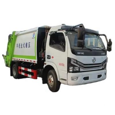 China Dongfeng Dollicar D6 LNG 4x2 6cbm Compactor Garbage Truck for sale