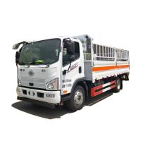 China Faw 5tons Load Gas Cylinder Truck , Fence Cargo Truck For Dangerous Goods for sale